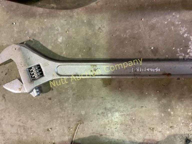 24” adjustable wrench & sweeney tension indicator - Nutt Auction