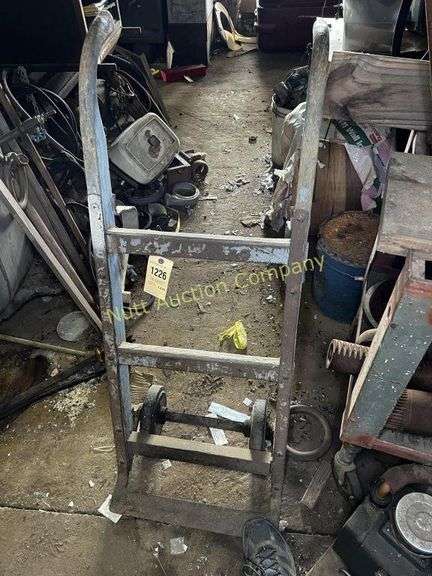 Antique hand truck dolly - Nutt Auction