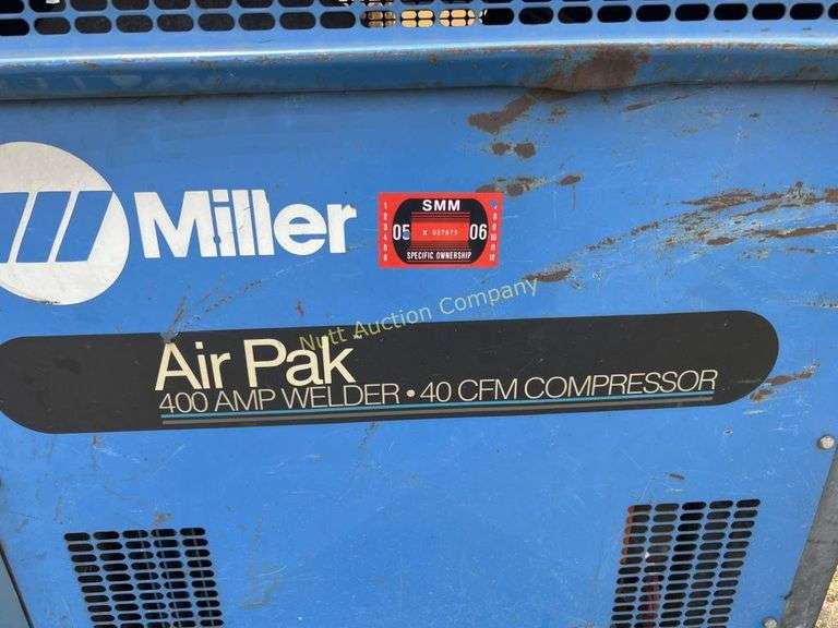 Miller Air-Pak 400Amp Welder-Runs & Welds Per Seller - Nutt Auction