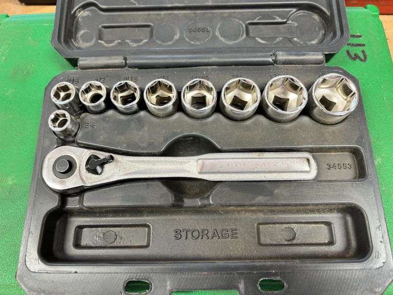 Craftsman standard 3/8" socket set - Nutt Auction