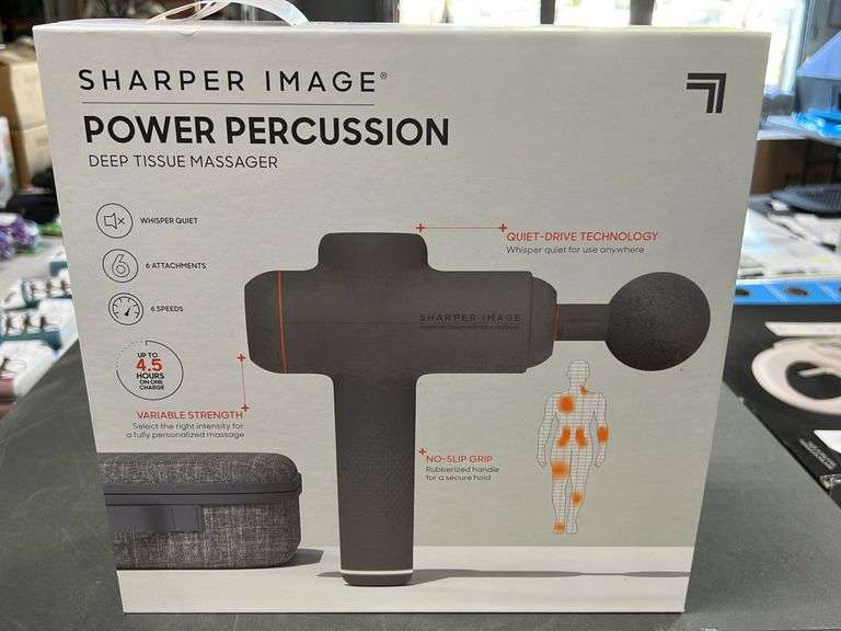 Sharper Image Power Percussion Deep Tissue Massage Gun - NW Asset Services