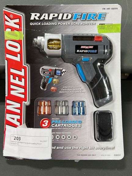 Channel Lock Rapid Fire Quick Loading Power Screwdriver - NW Asset Services
