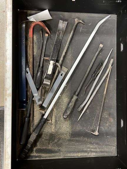 Drawer of Assorted Pry Bars - NW Asset Services