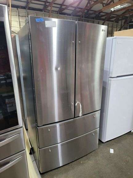 LG Stainless front, 2 door refrigerator & 2 drawer freezer, French Door ...
