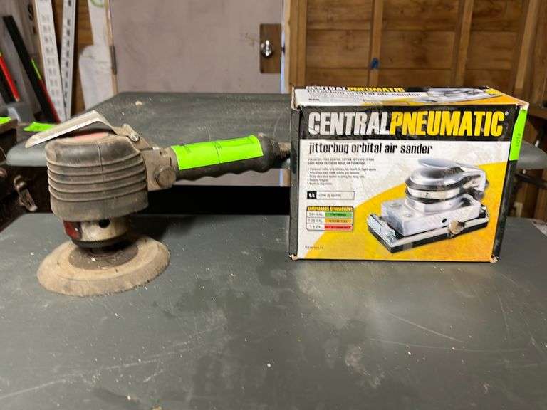 Central Pneumatic Jitterbug Orbital Air Sander & Craftsman Dual Action ...