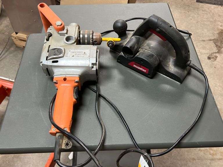 Drill Master 3-1/4" Electric Planer, & Chicago Electric 1/2" Compact ...