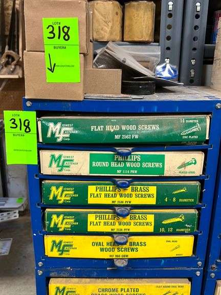 Midwest Fastener 20-Shelf Hardware Organizer w/ Contents - NW Asset ...