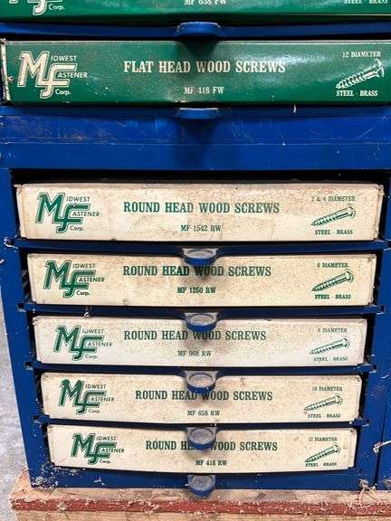 Midwest Fastener 20-Shelf Hardware Organizer w/ Contents - NW Asset ...