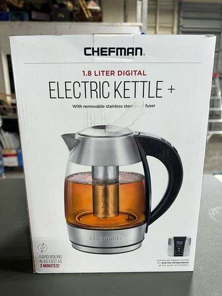 Chefman 1.8L Digital Electric Kettle + - NW Asset Services