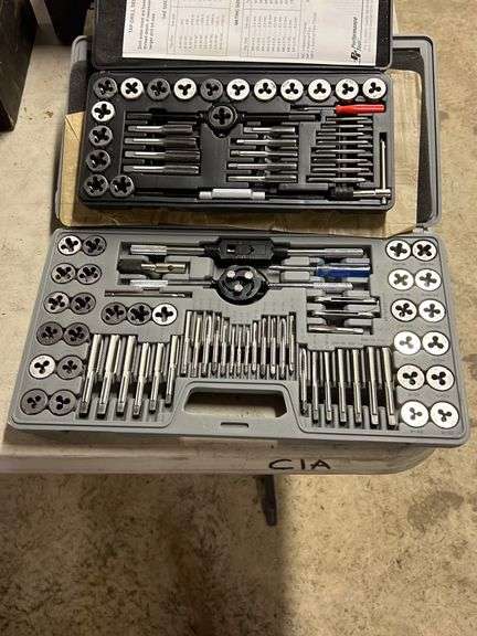 (2) Tap & Die Sets - 60pc Pittsburgh, & 36pc Performance Tool - NW ...