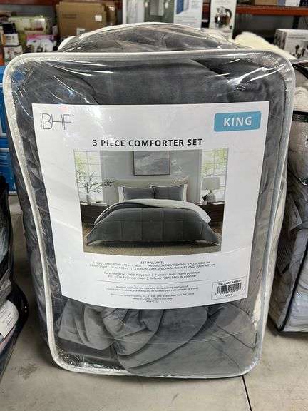 BHF King Size 3pc Comforter Set - NW Asset Services