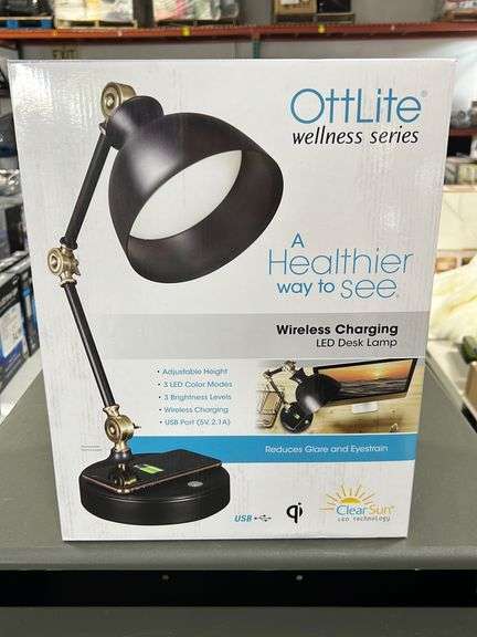 Ottlite Wireless Charging LED Desk Lamp - NW Asset Services