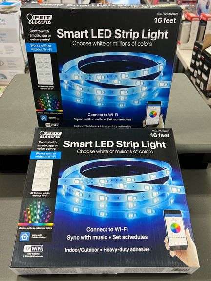 (2) Feit 16ft Smart LED Strip Lights - NW Asset Services