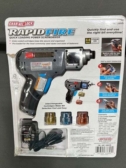 Channel Lock Rapid Fire Quick Loading Screwdriver - NW Asset Services