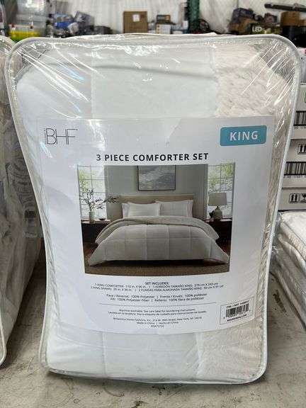 BHF King Size 3pc Comforter Set - NW Asset Services