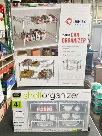 Trinity 2-Tier Can Organizer & Smart Design Shelf Organizer - NW Asset ...