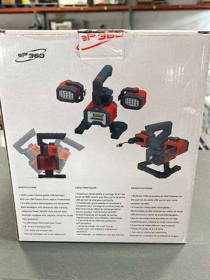 EP360-LED Worklight & Spotlight Set - 2000 Lumen - NW Asset Services