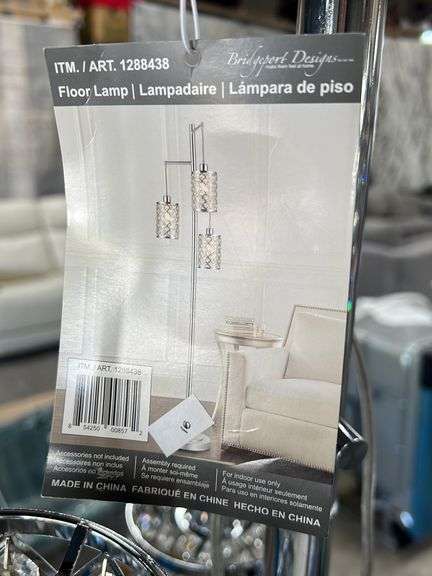 Bridgeport Designs 3-Light Floor Lamp - NW Asset Services