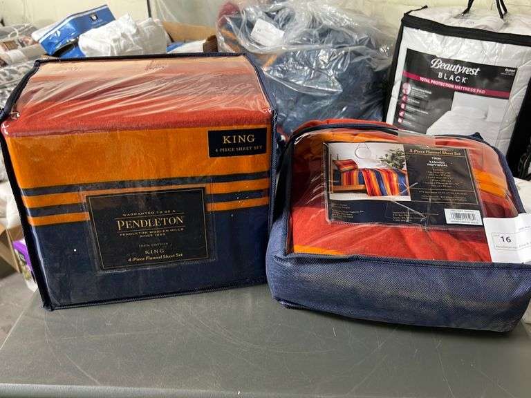 Pendleton 4pc King & 3pc Twin Sheet Sets - NW Asset Services