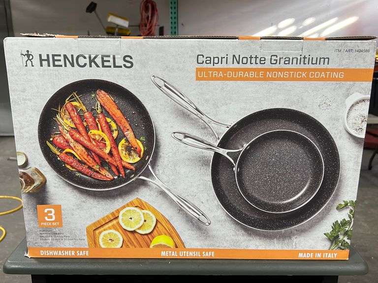 Henckels 3pc Capri Notte Granitium Ultra Durable Nonstick Coating - NW ...