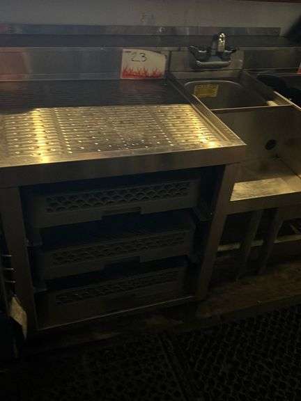 Krowne 18-GSB1 Royal 1800 Series Underbar Drainboard Glass Rack Storage ...