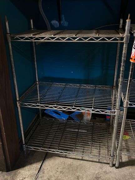 (2) 3-Shelf Wire Racks - NW Asset Services