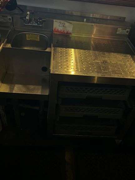 Krowne 18-GSB1 Royal 1800 Series Underbar Drainboard Glass Rack Storage ...