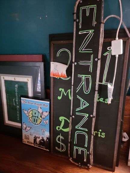 (2) Assorted Beer Signs, & (2) Picture Frames - NW Asset Services