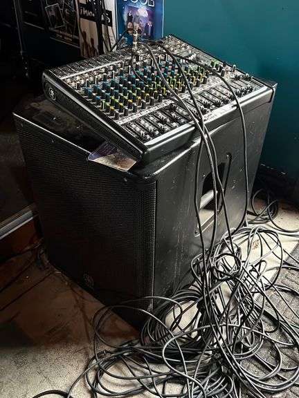 Sound System w/ Soundboard/Mixer, (8) Speakers, Mics, Mic Stands & More ...