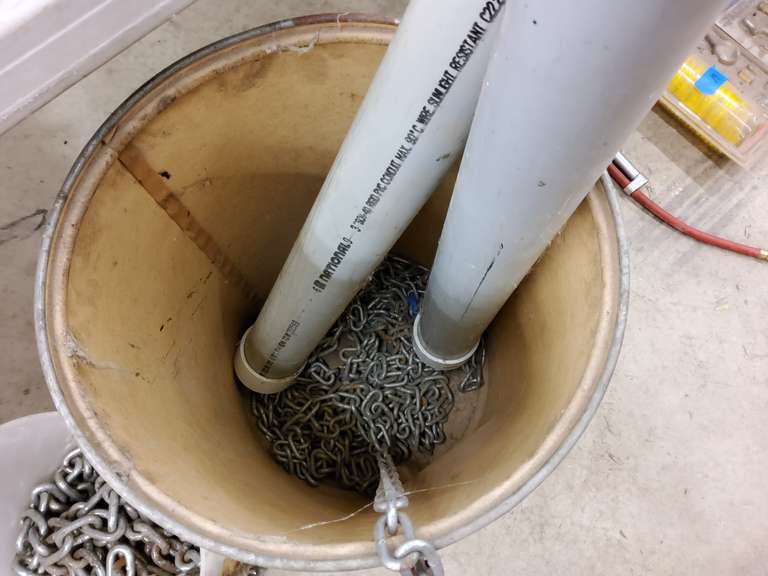 BUCKET WITH PIPE AND CHAIN - #1 Online Auctions LLC