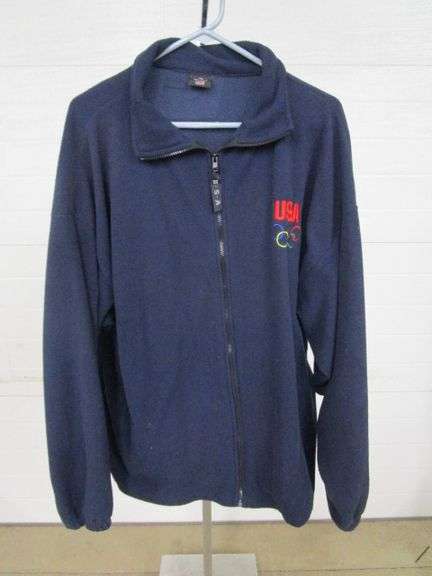 Blue Fleece USA Olympic Jacket - Oberman Auctions