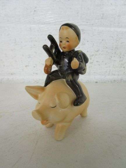Hummel "Boy On Pig Chimney Sweep" Figurine - Oberman Auctions