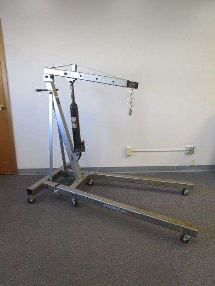 Pittsburgh 2 Ton Engine Hoist w/8 Ton Jack - Oberman Auctions
