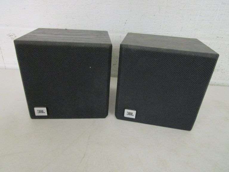 Pair of JBL Cube Speakers - Oberman Auctions