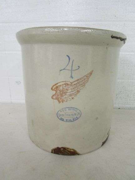Red Wing 4 Gallon Large Wing Jar - Oberman Auctions