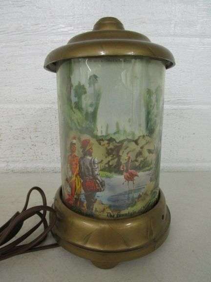 1950's Econolite "The Fountain" Roto-Vue Motion Lamp - Oberman Auctions