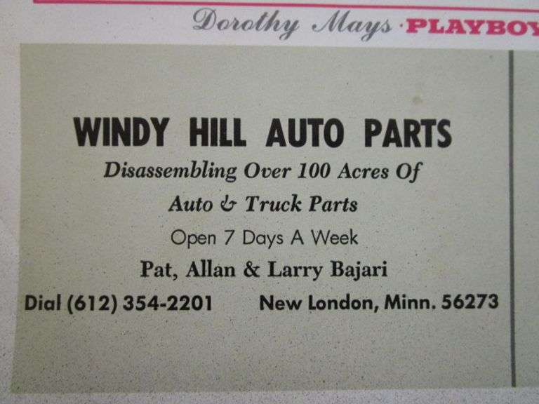 8 - Playboy Windy Hill Auto Parts Calendars - Oberman Auctions