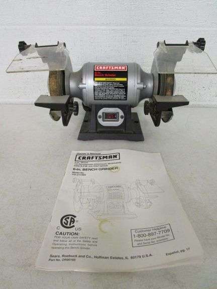 Craftsman 6" Bench Grinder - Oberman Auctions