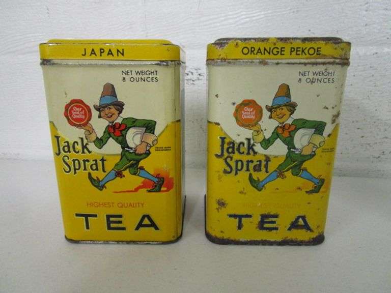 6 - Jack Sprat Tins & Boxes - Oberman Auctions