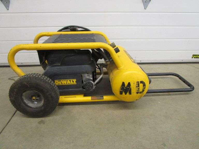 DeWalt D55146 Wheeled Portable Air Compressor - Oberman Auctions