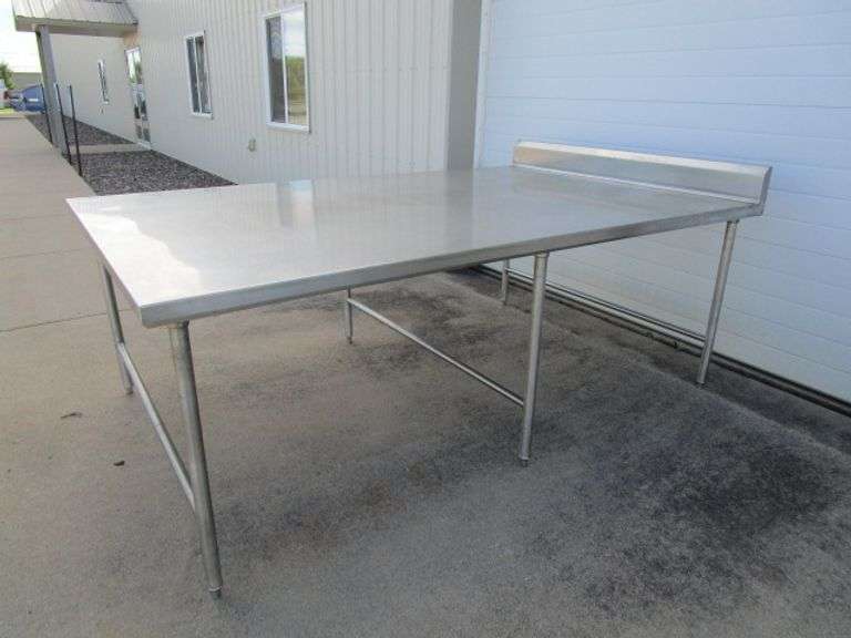 Stainless Steel Food Prep Table - Oberman Auctions