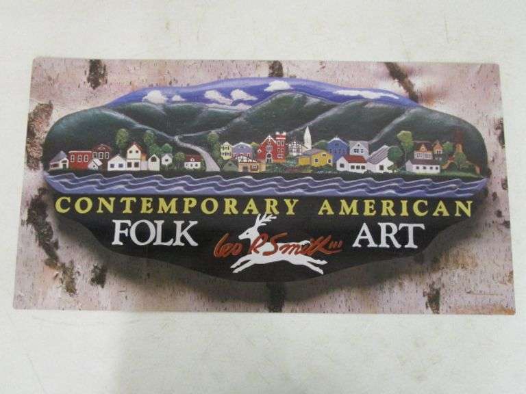 Contemporary American Fold Art Aluminum Sign - Oberman Auctions