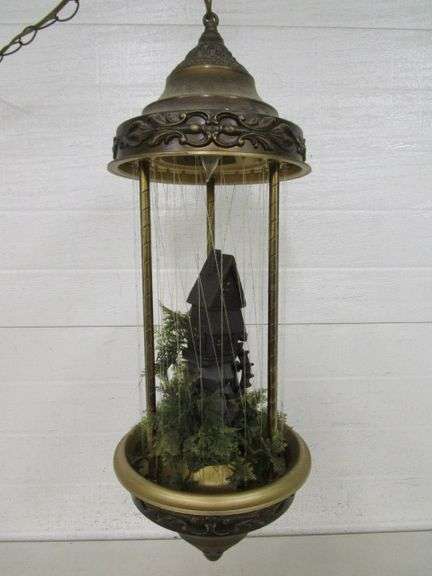 1970's Water Wheel Oil Filled Hanging Lamp - Oberman Auctions