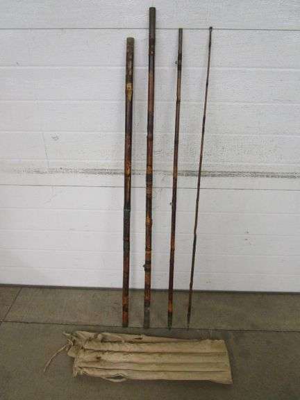 16 Ft. Bamboo Cane Fishing Pole w/Case - Oberman Auctions