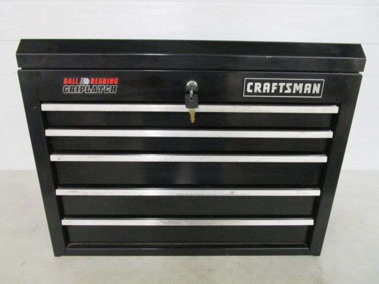 Craftsman 5 Drawer Lift Top Tool Chest w/Keys - Oberman Auctions