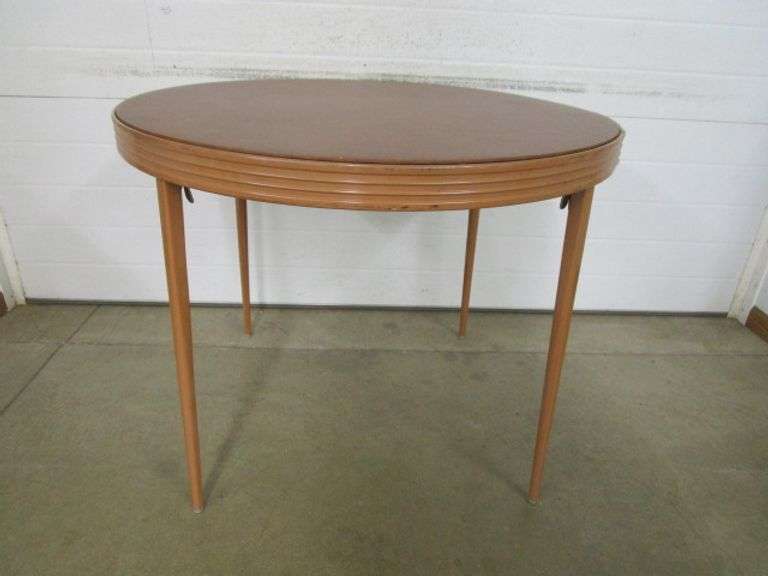 Durham Round Card Table - Oberman Auctions