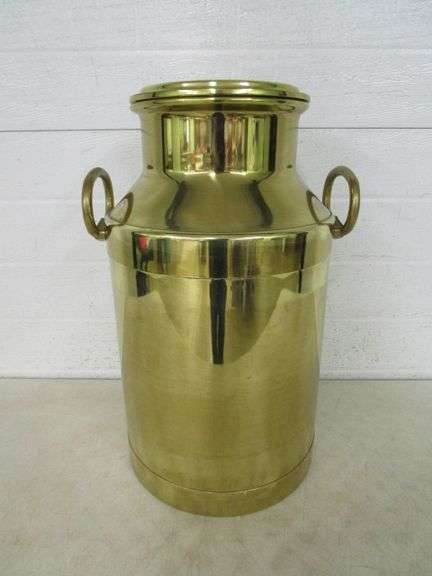 Brass Milk Can - Oberman Auctions