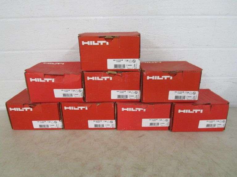 8 - Boxes of Hilti X-C 20 B3 MX 3/4" Concrete Nails - Oberman Auctions