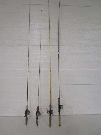 4 - Fishing Rods w/Open Face Reels - Oberman Auctions
