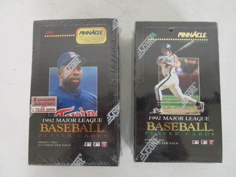 Score Pinnacle 1992 Series 1 & 2 Baseball Unopened Wax Pack Boxes ...